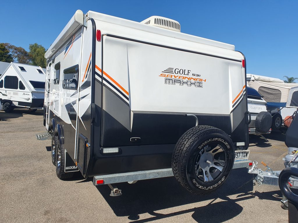 2018 GOLF SAVANNAH MAXXI 531 TANDEM POPTOP CARAVAN - Avan Adelaide